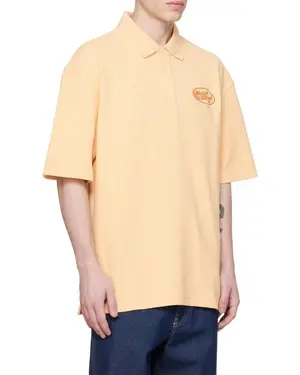 Maison Kitsuné Oversize Textured Polo Shirt