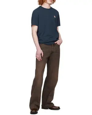 Maison Kitsuné Maison Kitsun Chillax Fox Patch Crewneck T-shirt