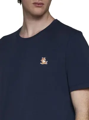 Maison Kitsuné Maison Kitsun Chillax Fox Patch Crewneck T-shirt