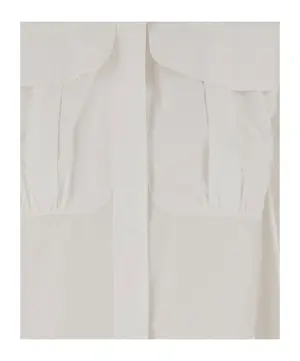 PATOU Pleated Long Sleeve Blouse