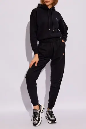 Maison Kitsuné Bold Fox Head Patch Drawstring Hoodie
