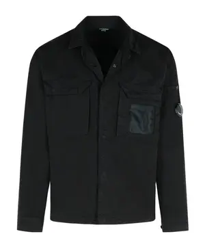 C.P. COMPANY Zip-up Utility Jacket - Black