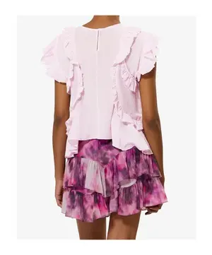 Isabel Marant Étoile Nalou Ruffled Sheer Top - Light Pink