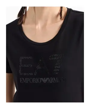 EA7 Rhinestone Logo T-shirt