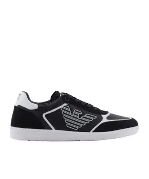 EA7 Lace-up Low-top Casual Shoes - Black