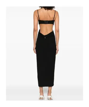 Patrizia Pepe Cut-out Twist-front Maxi Dress