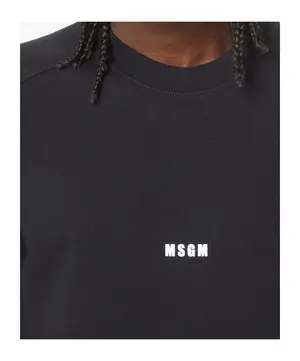 MSGM Logo Printed Crewneck Sweatshirt