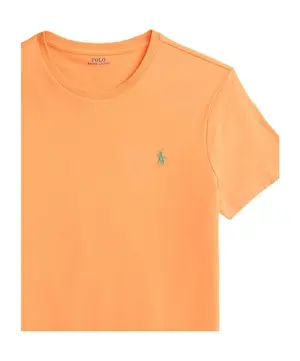 Ralph Lauren Polo Pony Embroidered Crewneck T-shirt - Orange