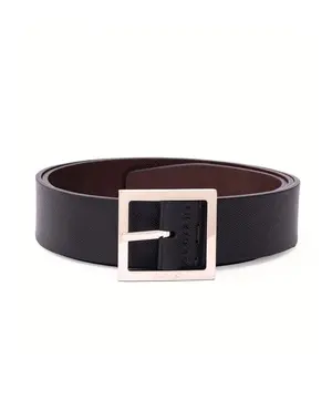 ORTIGNI Reversible Saffiano Leather Belt
