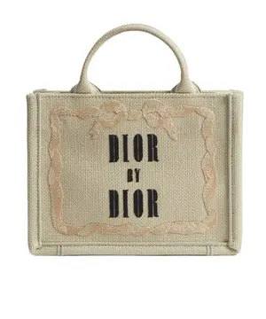 Dior Mini Book Tote With Strap - Nude