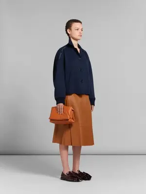 Marni Decorative-stitching Wool-blend Shirt Jacket
