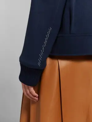 Marni Decorative-stitching Wool-blend Shirt Jacket
