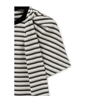 WOOYOUNGMI Striped Draped T-shirt