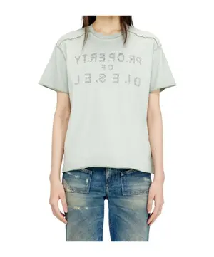 DIESEL® T-ily Crewneck T-shirt With Graphic Prints