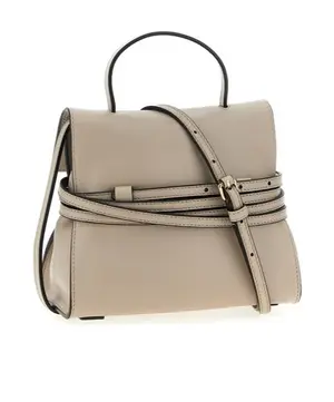 Moschino Tie Me Foldover Top Small Tote Bag