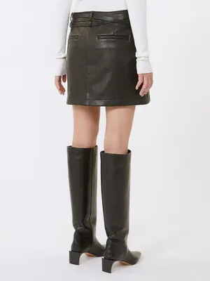 Sportmax Short Leather Skirt