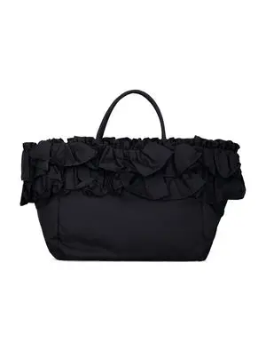 GANNI Xxl Ruffle Tote Bag