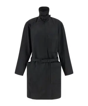 LEMAIRE Waxed Cotton Canvas Trench Coat