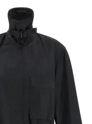 LEMAIRE Waxed Cotton Canvas Trench Coat
