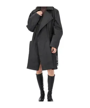 LEMAIRE Waxed Cotton Canvas Trench Coat