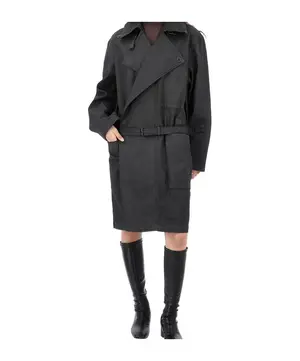 LEMAIRE Waxed Cotton Canvas Trench Coat