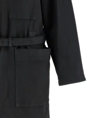LEMAIRE Waxed Cotton Canvas Trench Coat