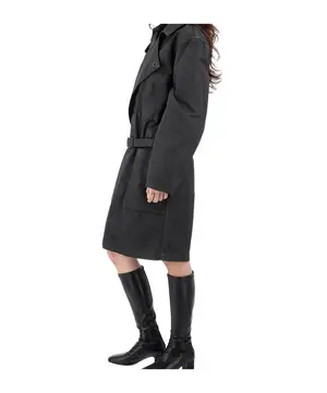 LEMAIRE Waxed Cotton Canvas Trench Coat