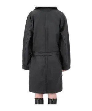 LEMAIRE Waxed Cotton Canvas Trench Coat