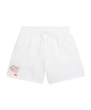 Ralph Lauren American Flag Track Shorts - White