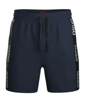 Hugo Boss Hugo Logo Trim Casual Shorts - Black