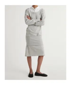 Paloma Wool Long Sleeve Collared Ribbed Dress