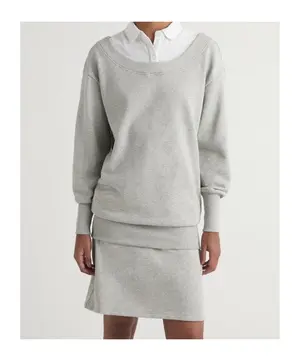 Paloma Wool Long Sleeve Collared Ribbed Dress
