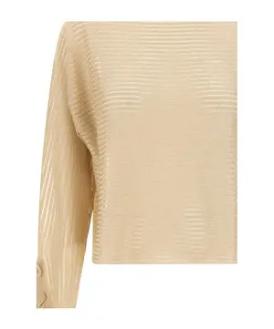 Liu Jo Striped Ruffled Top