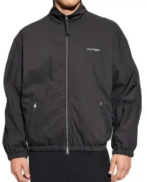 COURREGES Courrèges Logo Embroidered Zipped Jacket