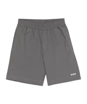 MSGM Elastic-waist Shorts - Grey