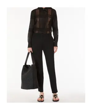 Max Mara High Waist Straight Leg Trousers