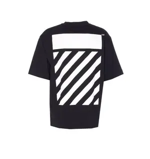 Off-White Logo Embroidered Crewneck T-shirt