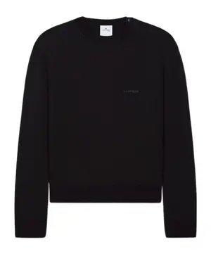 COURREGES Courrèges Logo Detailed Crewneck Jumper - Black