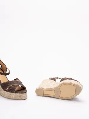 CastaÑer Bromelia Frayed Wedge Espadrilles