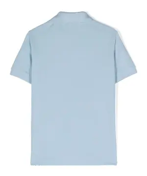 Stone Island Cotton Polo Shirt With Compass Motif
