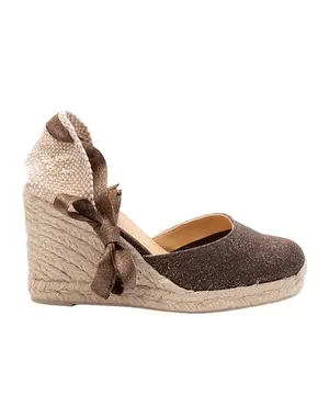 CastaÑer Carina Wedge Espadrilles - Nude