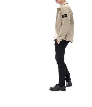 Stone Island Compass Patch Long-sleeve Overshirt
