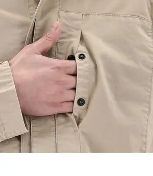 Stone Island Compass Patch Long-sleeve Overshirt