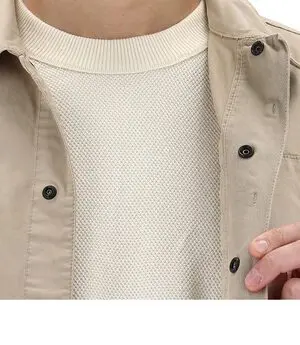 Stone Island Compass Patch Long-sleeve Overshirt