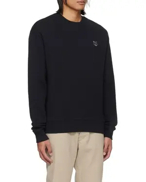 Maison Kitsuné Fox Head Patch Crewneck Sweatshirt
