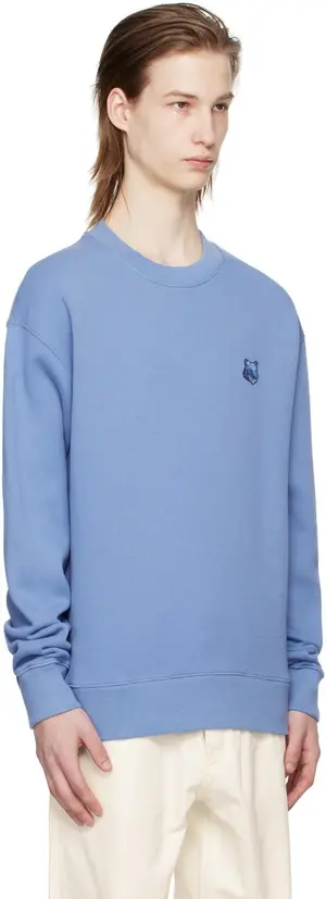Maison Kitsuné Fox Head Patch Crewneck Sweatshirt