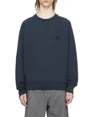 Maison Kitsuné Bold Fox Head Patch Oversized Sweatshirt