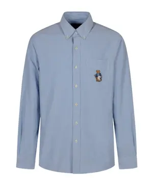 Polo Ralph Lauren Bear Embroidered Shirt - Blue