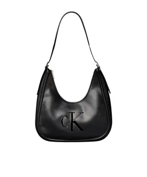 Calvin Klein Soft Touch Crescent Logo Hobo Bag