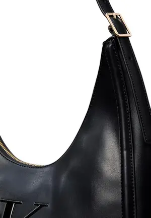 Calvin Klein Soft Touch Crescent Logo Hobo Bag